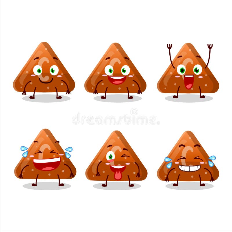 Cartoon Character of Orange Gummy Candy C with Smile Expression Stock ...