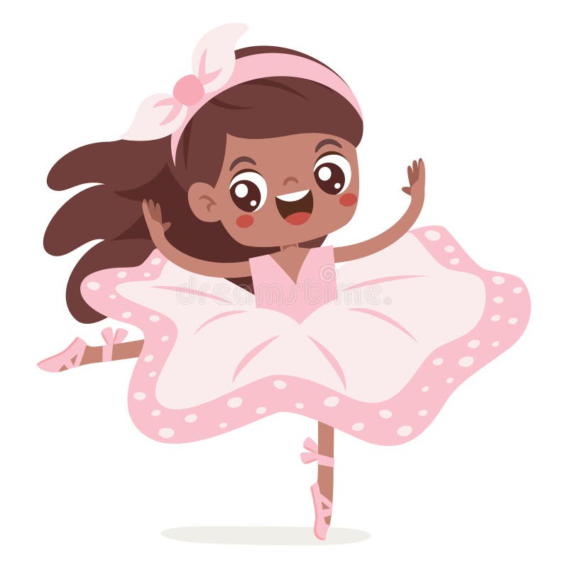Cartoon Character Performing Classical Ballet Stock Illustration ...