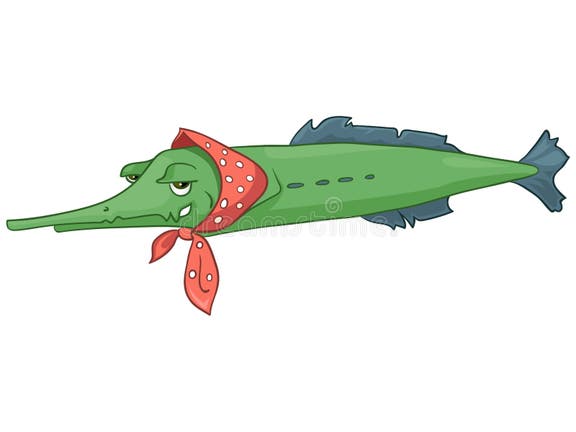 Cartoon Character Pike stock vector. Illustration of childhood - 22436702