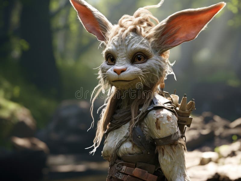 A Cartoon Character of a Rabbit Stock Illustration - Illustration of ...