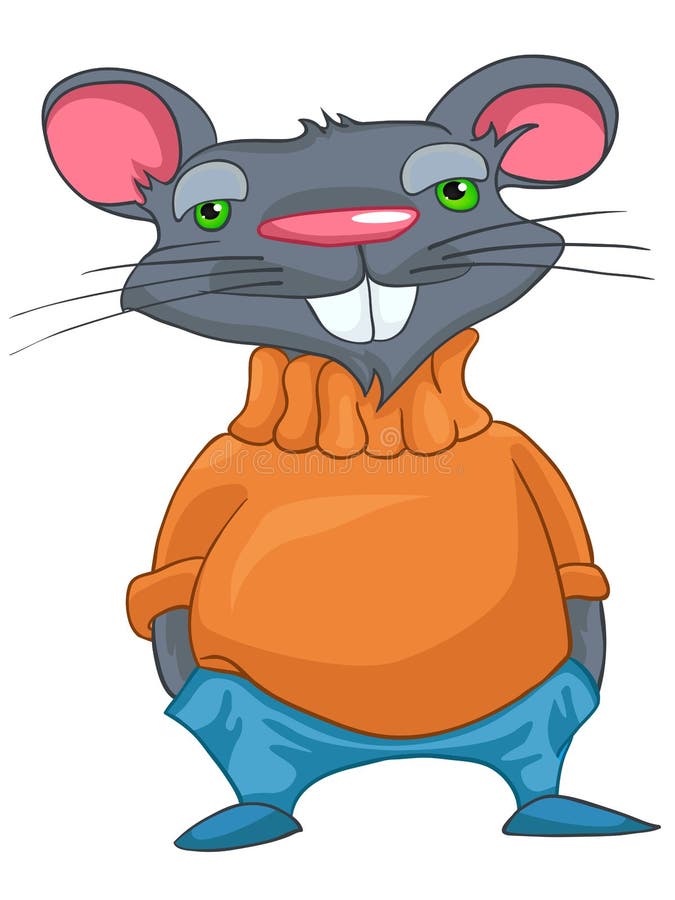Cartoon Character Rat stock vector. Illustration of mouse - 21949753