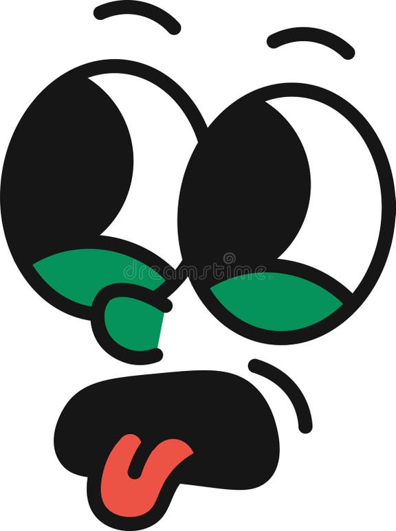 Cartoon Character Scared Face Stock Vector - Illustration of afraid ...