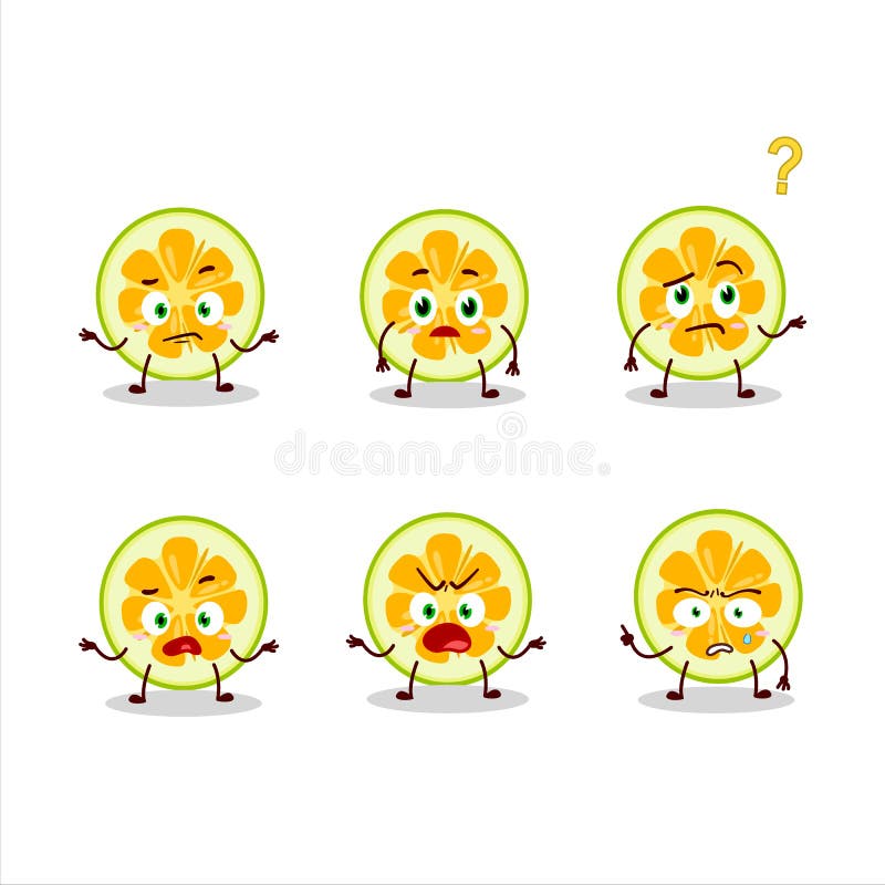 Slice of Jackfruit Cartoon Character with Love Cute Emoticon Stock ...