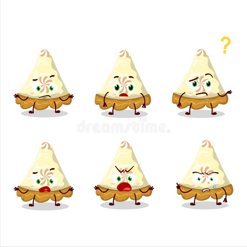 Cartoon Character of Slice of Lemon Meringue Pie with What Expression ...