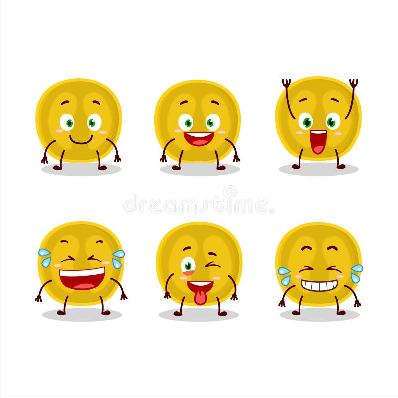 Slice of Nance Cartoon Character with Love Cute Emoticon Stock Vector ...
