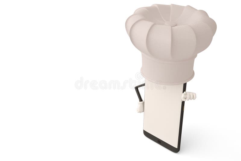 Cartoon Character of Smartphone Magician.3D Illustration. Stock ...