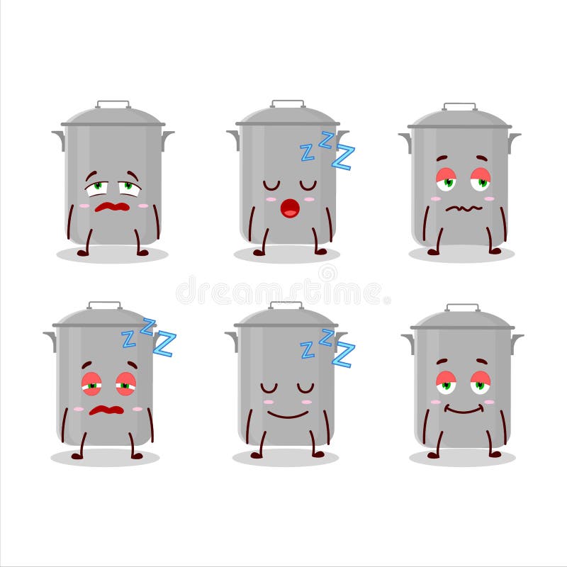 Stock Pot Cartoon Character with Nope Expression Stock Vector ...