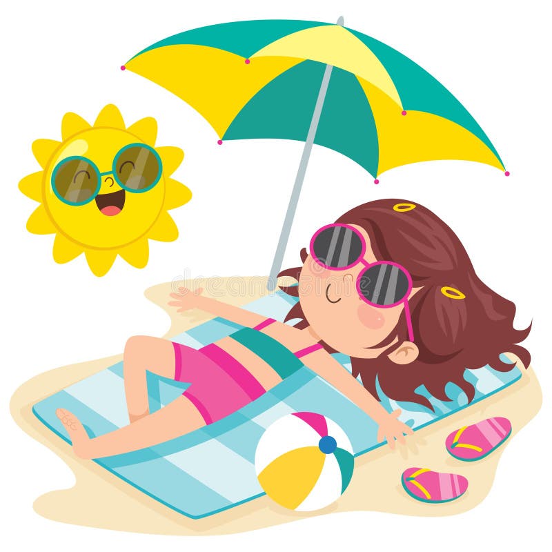 Cartoon Sunbathing Stock Illustrations – 4,130 Cartoon Sunbathing Stock ...