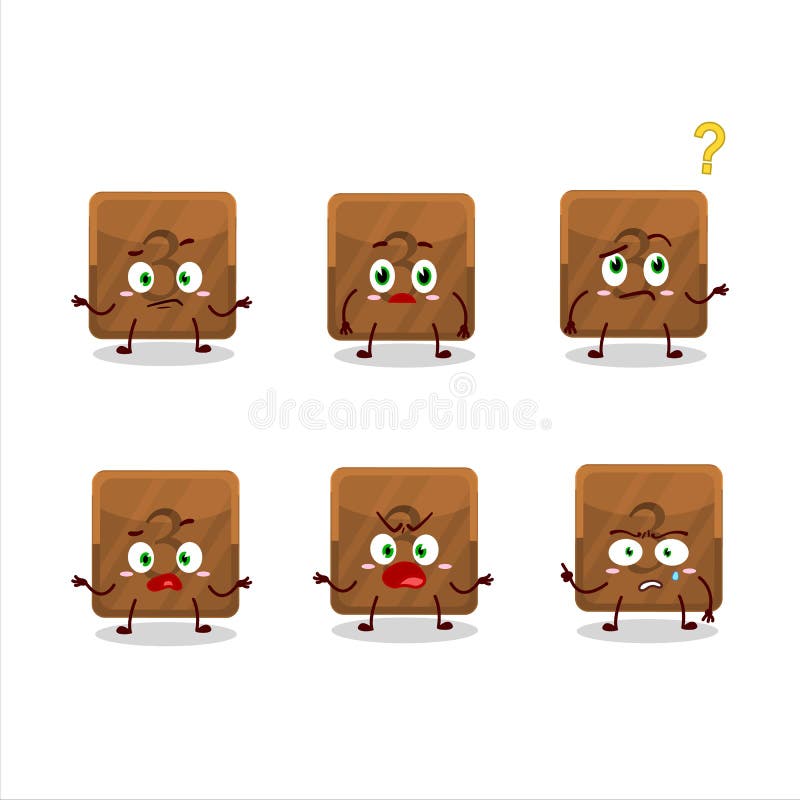 Cartoon Character of Third First Button with What Expression Stock ...