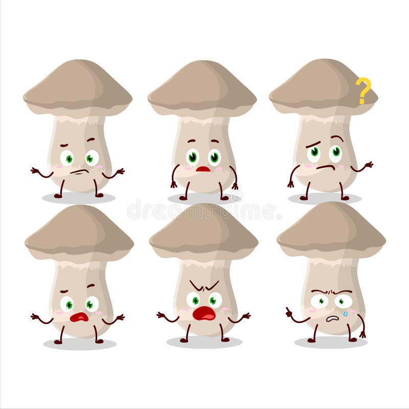 Cartoon Character of Toadstool with What Expression Stock Vector ...
