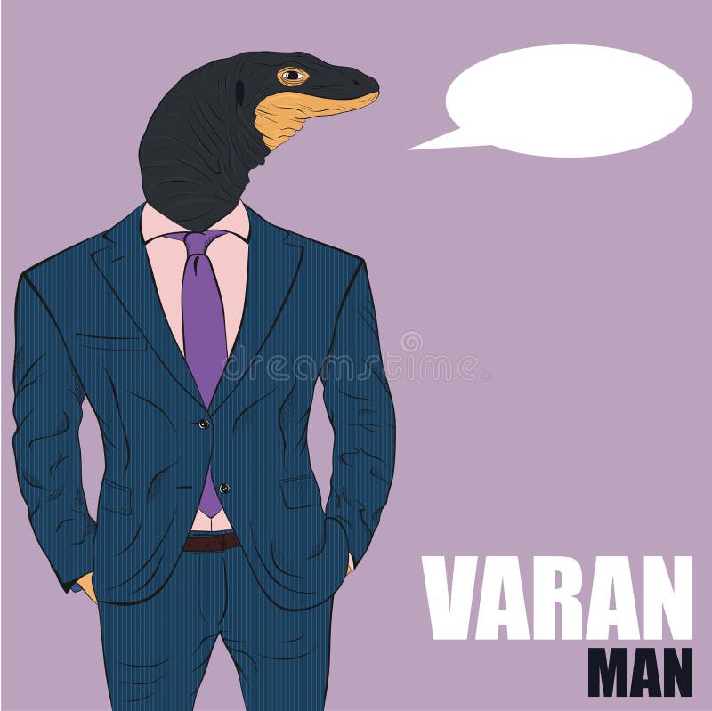 Cartoon character varan stock vector. Illustration of creature - 68534552