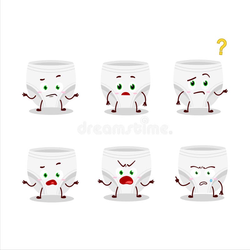 White Baby Diapers Cartoon Character are Playing Games with Various ...