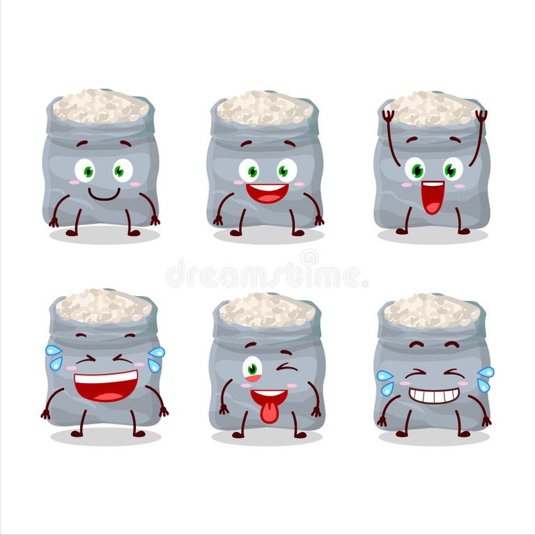 Cartoon Character of White Beans with Smile Expression Stock Vector ...