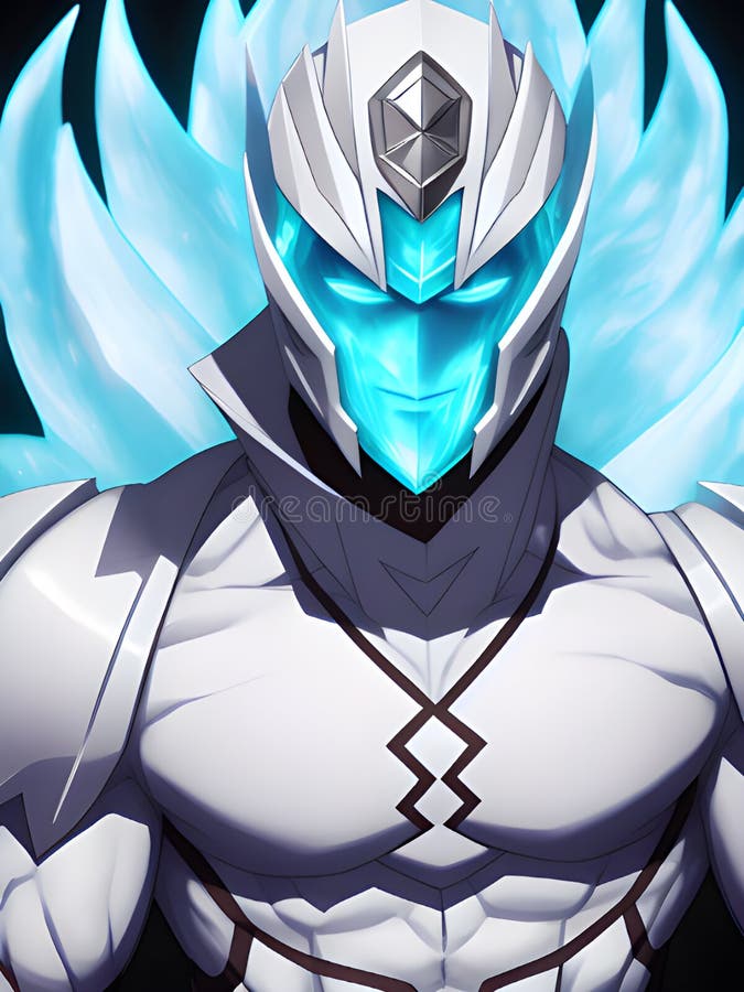 A Cartoon Character of a Super Hero. Ice Man, AI Generated Stock ...