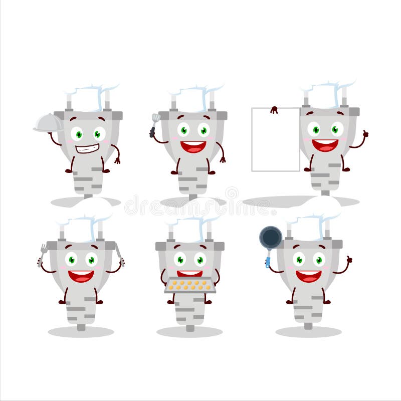 White Plug Cartoon Character with Love Cute Emoticon Stock Vector ...
