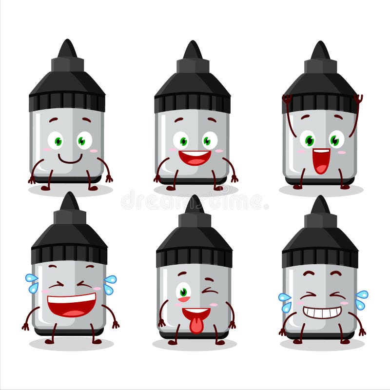 Cartoon Character of Whiteboard Marker with Smile Expression Stock ...