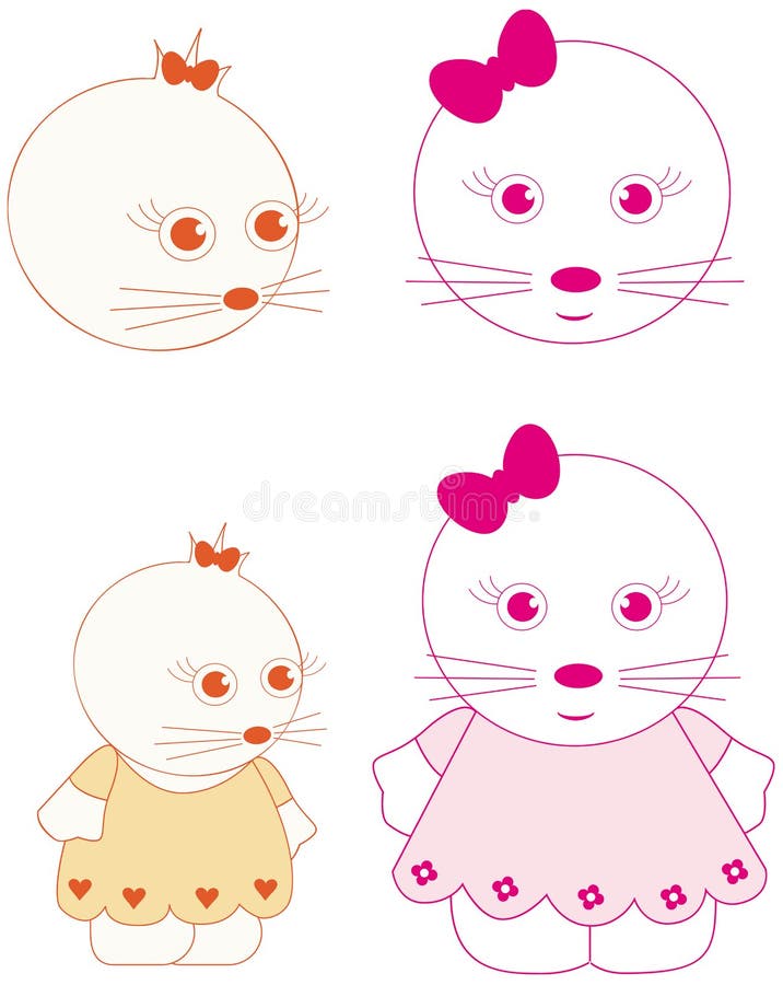 Cartoon characters stock vector. Illustration of smiling - 12143790