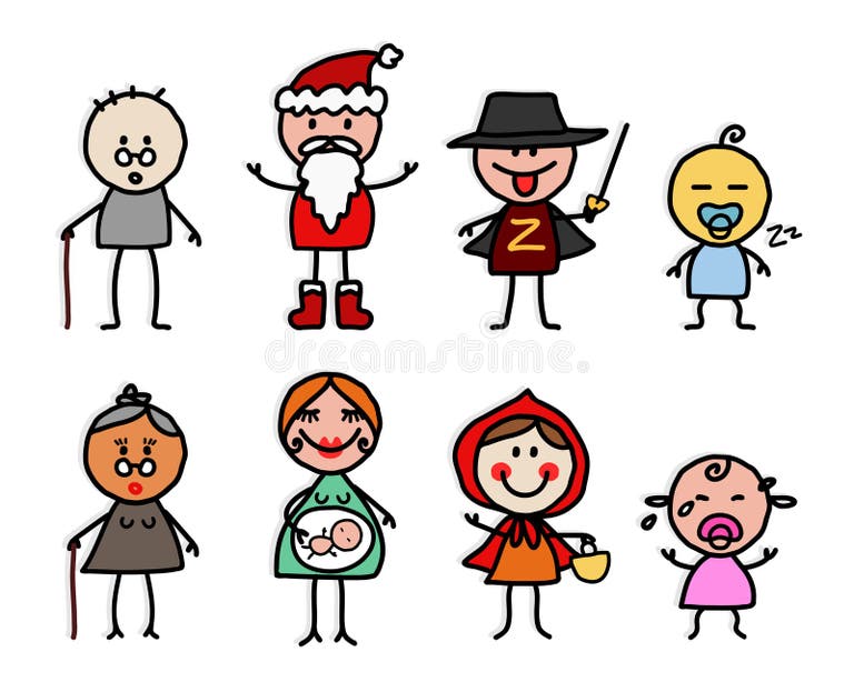 Cartoon People Generations Stock Illustrations – 1,555 Cartoon People ...