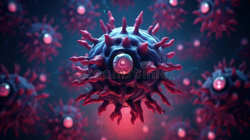 Cartoon Characters Cute, Funny Evil Viruses, Whimsical and Infectious ...