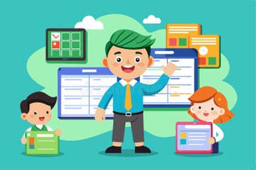 Spreadsheet Elements Stock Illustrations – 326 Spreadsheet Elements ...