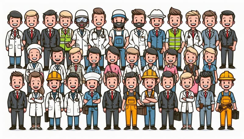 Different Jobs Cartoon Stock Photos - Free & Royalty-Free Stock Photos ...