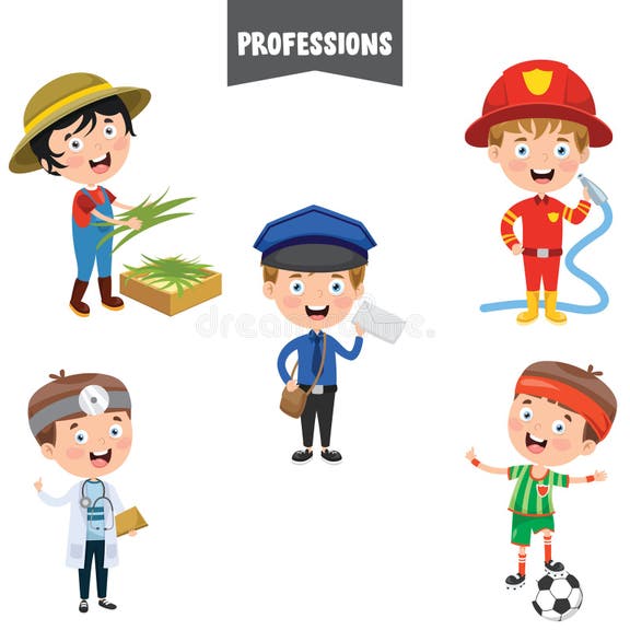 Different Jobs Cartoon Stock Illustrations – 1,368 Different Jobs ...