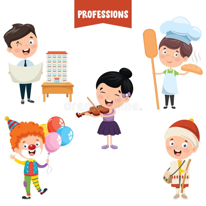 Different Jobs Cartoon Stock Illustrations – 1,344 Different Jobs ...