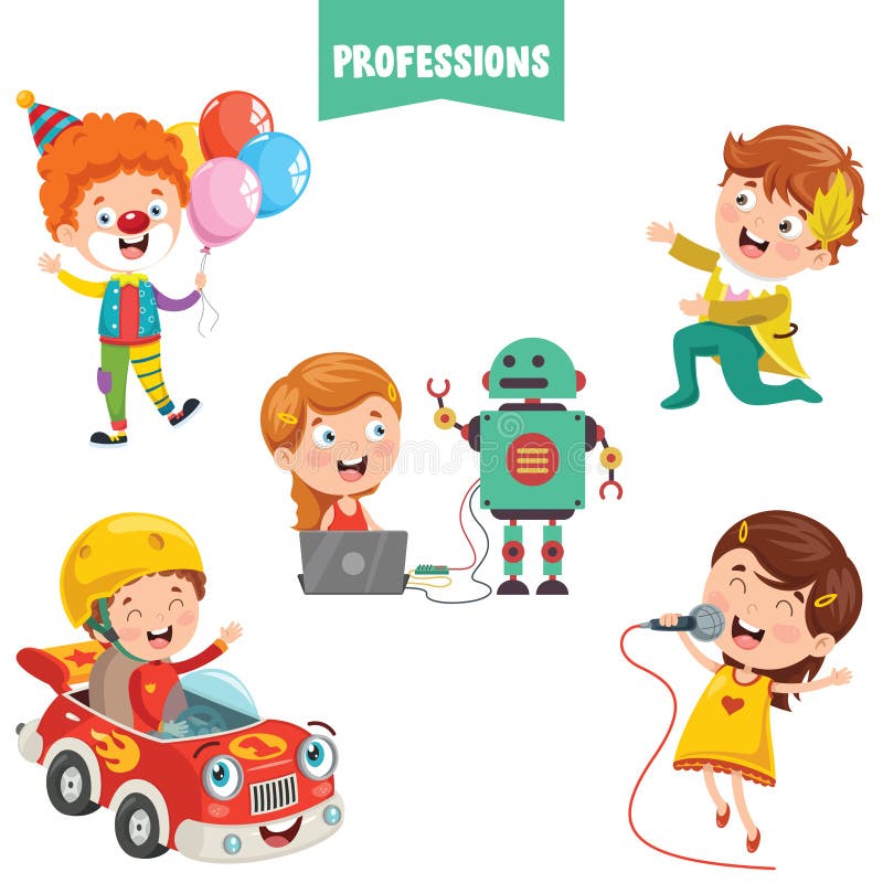 Different Jobs Cartoon Stock Illustrations – 1,251 Different Jobs ...
