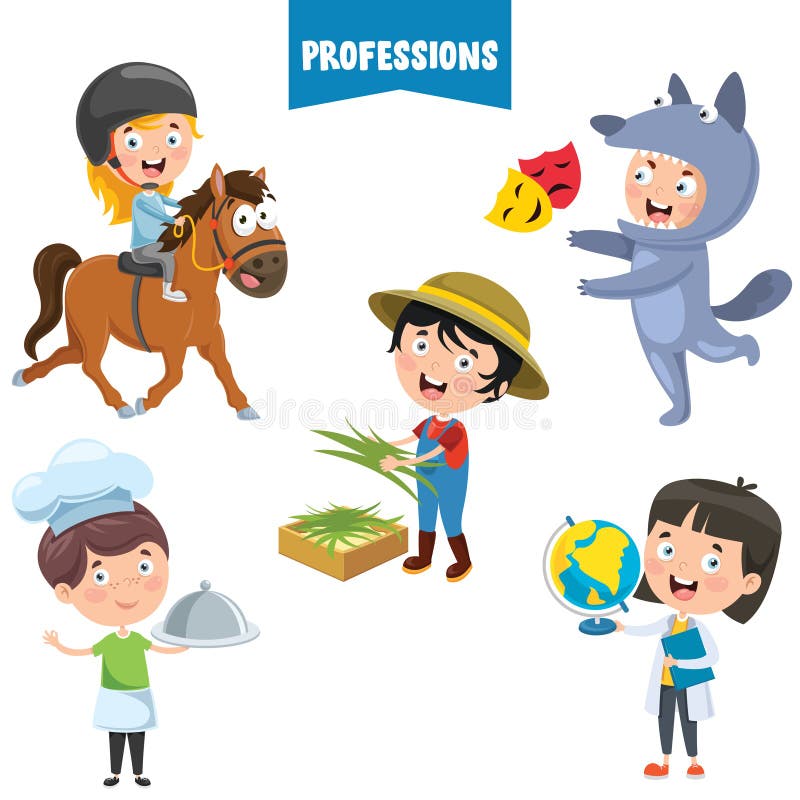 Different Jobs Cartoon Stock Illustrations – 1,251 Different Jobs ...