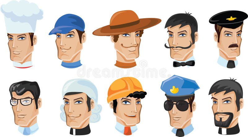 Cartoon Characters of Different Professions,vector Stock Vector ...