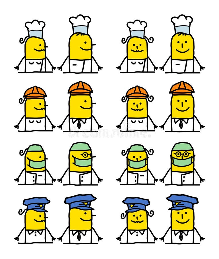 Cartoon characters 4 stock vector. Illustration of expression - 6775770