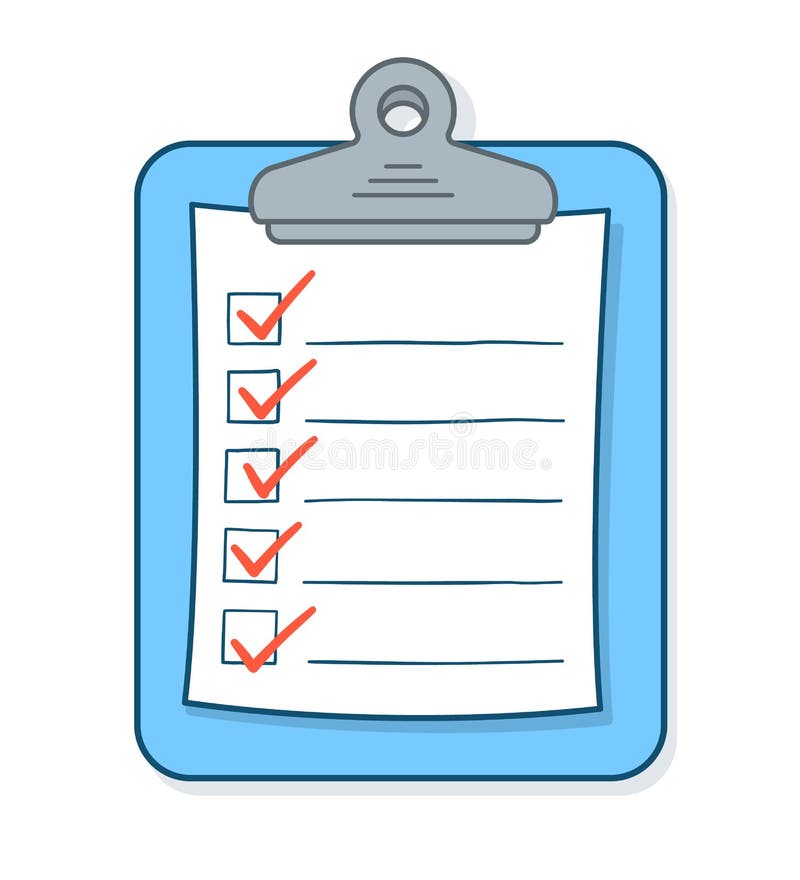 Checklist Cartoon Checklist Cartoon
