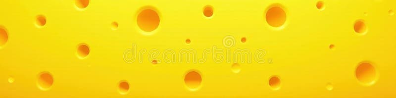 Cartoon Cheese Texture, Vector Seamless Pattern with Holes, Texture ...