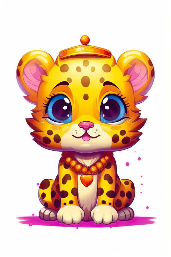 Cute Animated Cheetah