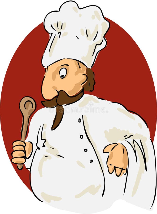 Cartoon chef stock vector. Illustration of professional - 3268149