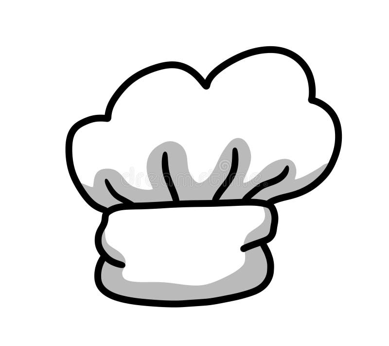 A Cartoon Chef Hat stock illustration. Illustration of baker - 198243052