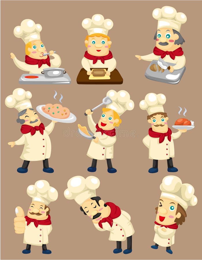 Cartoon chef icon stock vector. Illustration of domestic - 18572210
