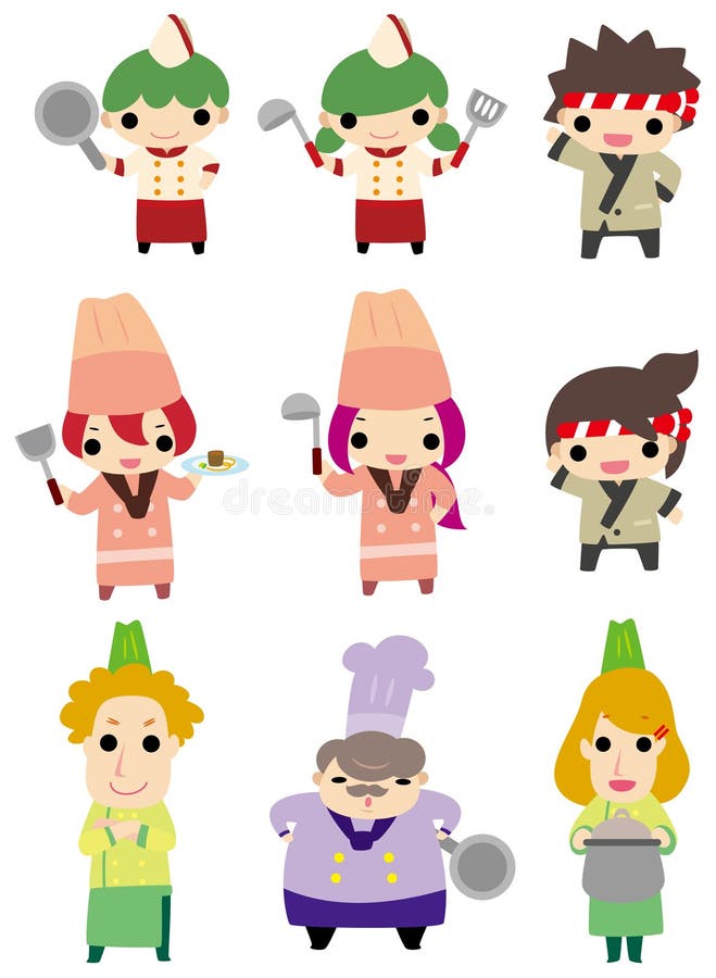 Cartoon chef icon stock vector. Illustration of cuisine - 18869438