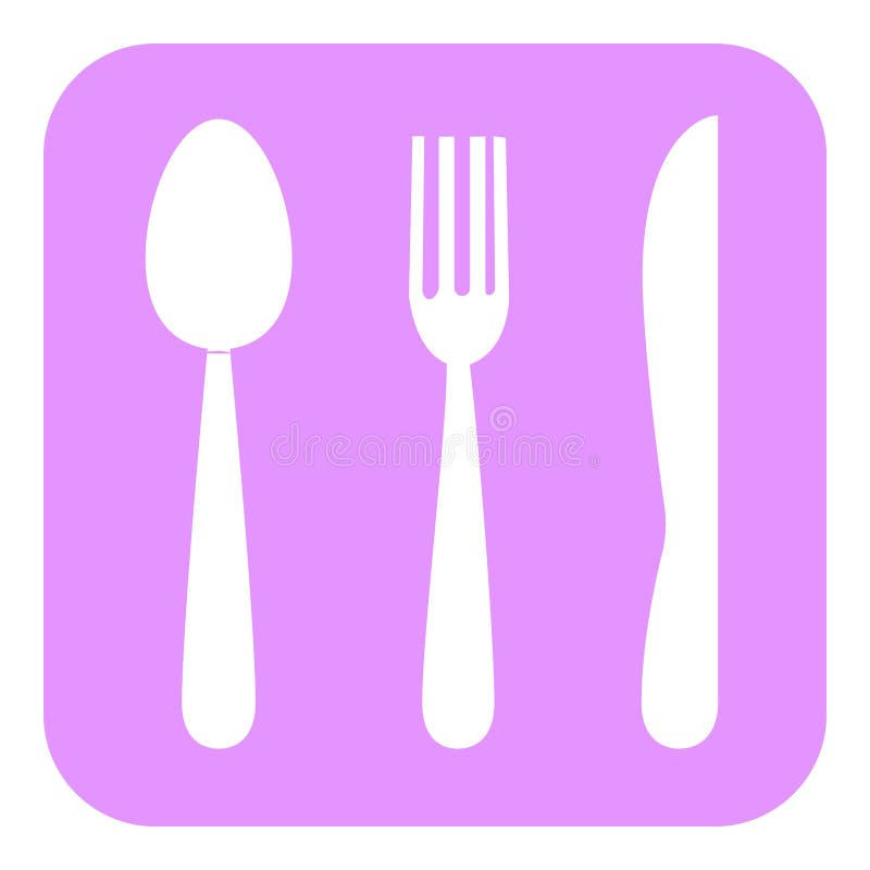 Cartoon eating tools stock vector. Illustration of cartoon - 258087669