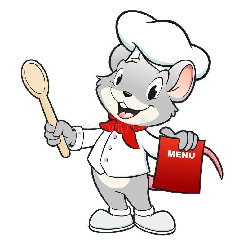 Cartoon Chef Mouse stock vector. Illustration of dish - 43331684