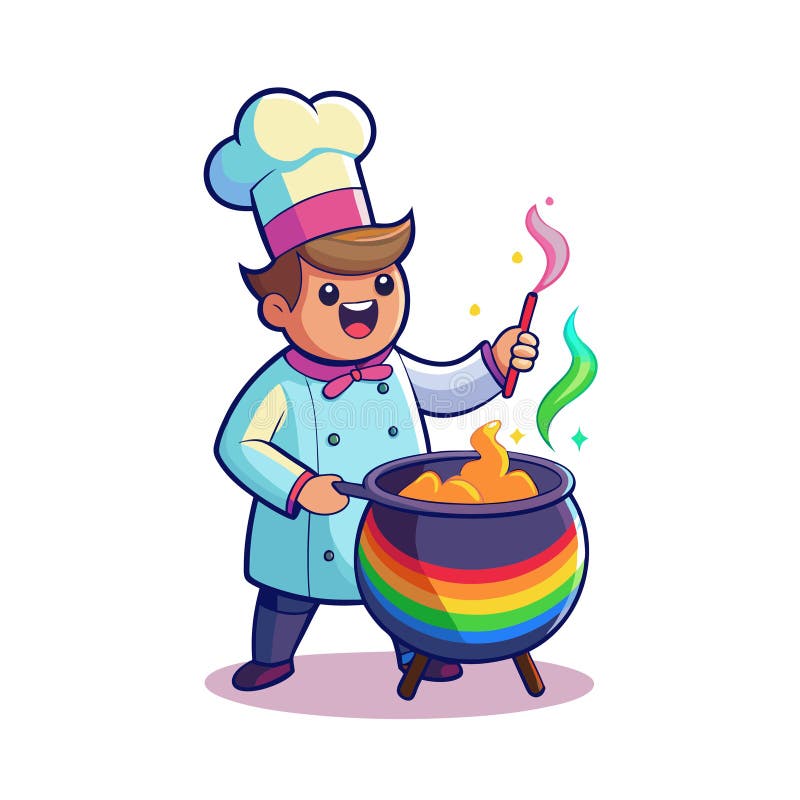 Rainbow Cauldron Recipe Stock Illustrations – 4 Rainbow Cauldron Recipe ...