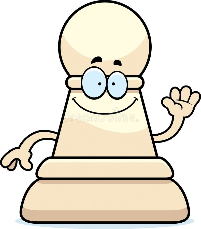 Cartoon Chess Rook Waving stock vector. Illustration of graphic - 47756211