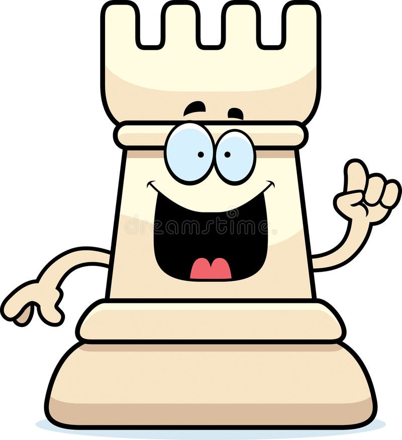 Cartoon Chess Rook Idea stock vector. Illustration of cartoon - 47756380