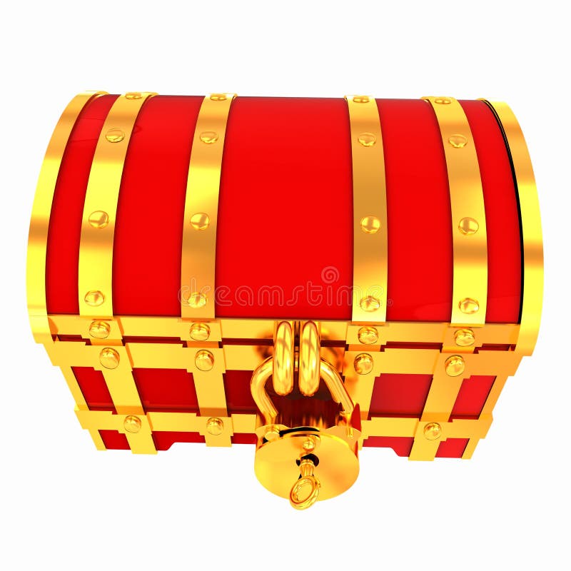 The cartoon chest stock image. Image of case, colorful - 126426671