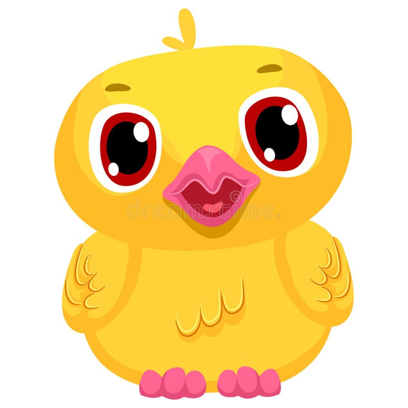 Cartoon Chick stock vector. Illustration of hatch, happiness - 70643929