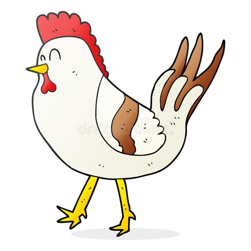 Cartoon chicken stock photo. Image of quirky, drawing - 256702466