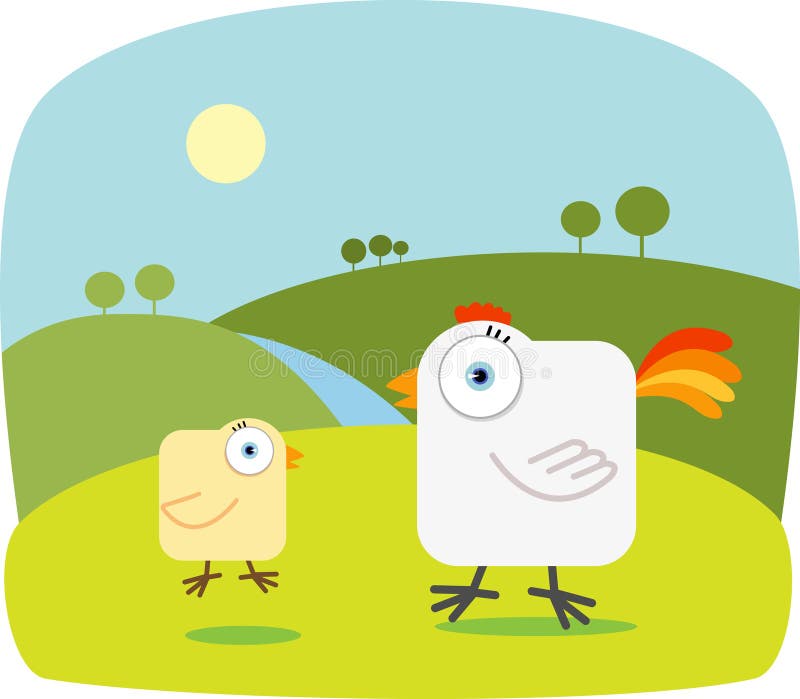 Cartoon Chicken stock vector. Illustration of chick, chicken - 5006691