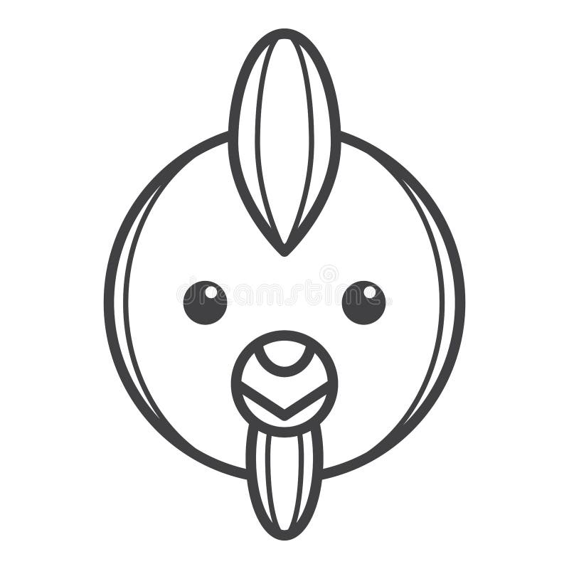 Cartoon chicken stock vector. Illustration of icon, chicken - 258232713