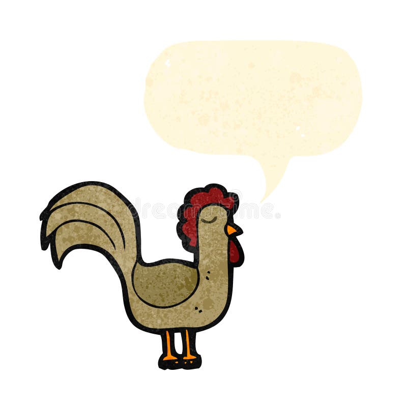 Cartoon clucking hen stock vector. Illustration of talking - 38038253