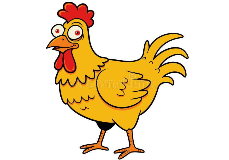 Crazy chicken clip art. stock photo. Illustration of chicken - 359931684